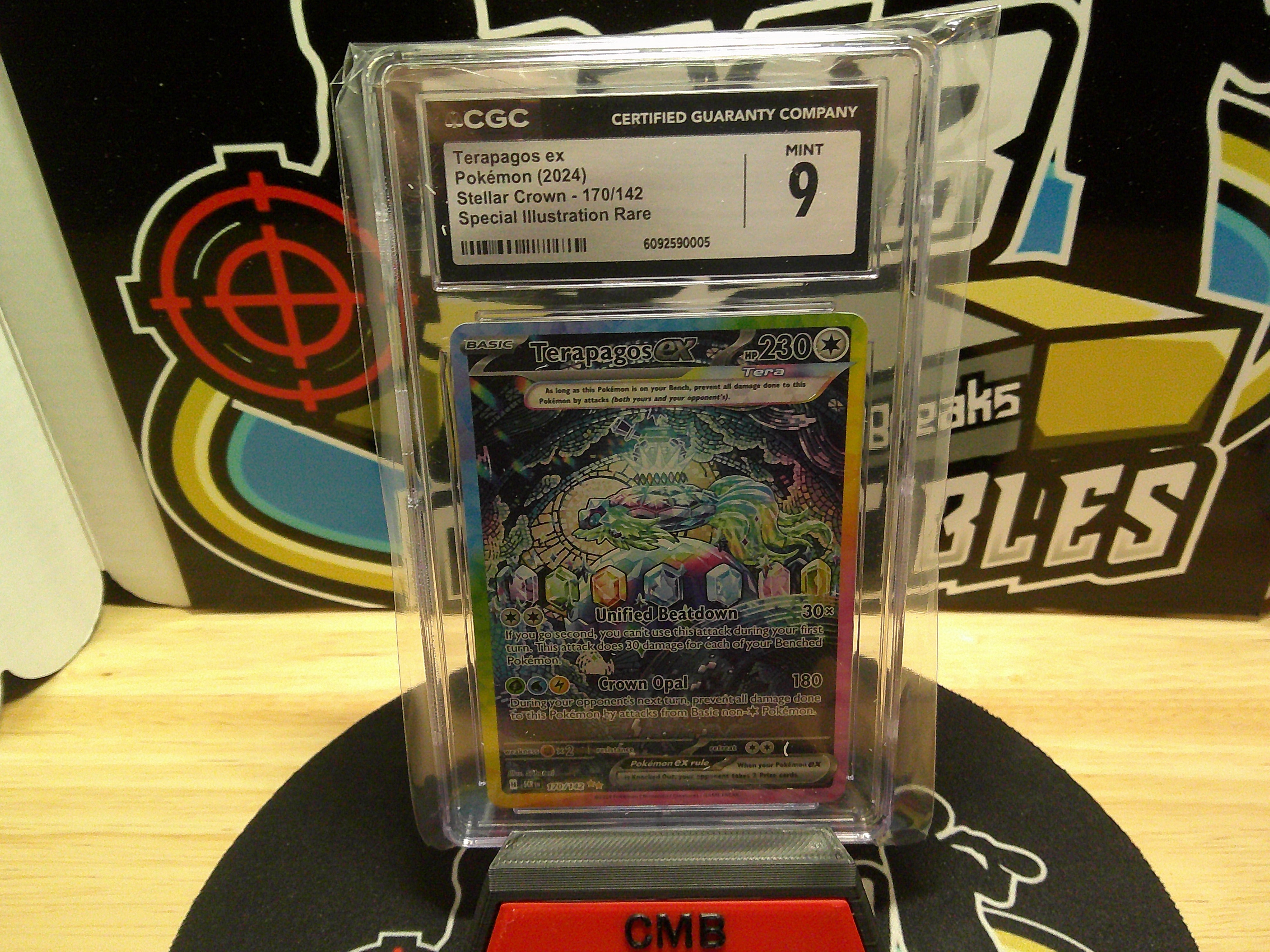Terapagos ex Pokemon (2024) Stellar Crown-170/142 Special Illustration – CMB Collectibles