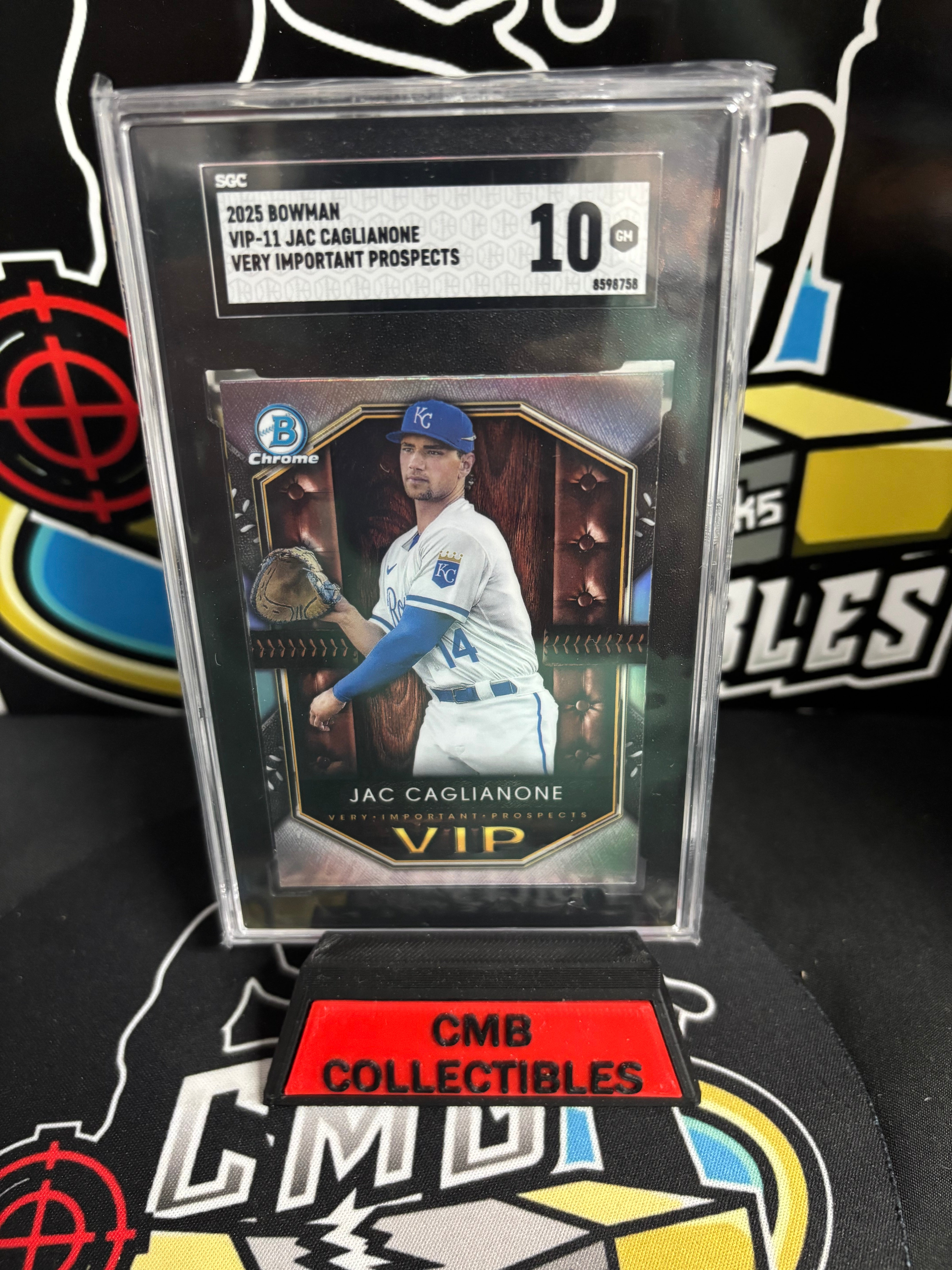 2025 Bowman Chrome Jac Caglianone VIP Prospect Insert! SGC 10! – CMB ...