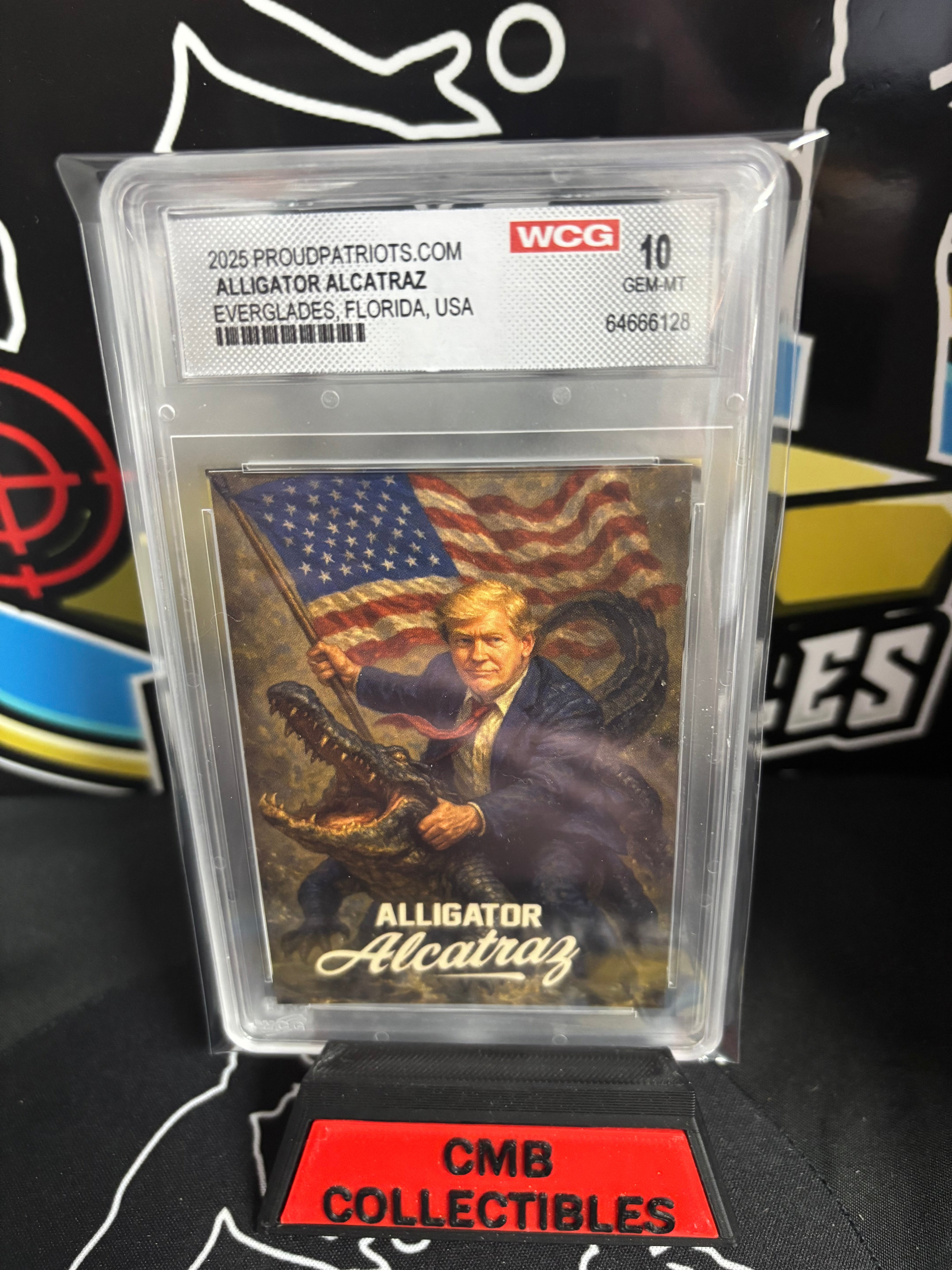 2025 Proud Patriots Donald Trump Alligator Alcatraz Graded WCG 10 ...